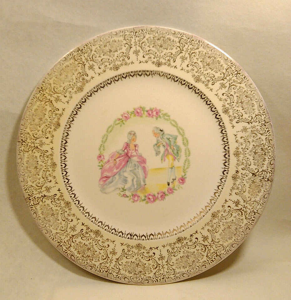 Decorator Collector Plate 11": Colonial Dancers | eBay