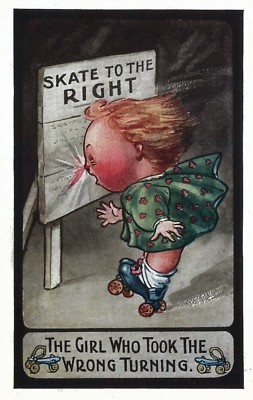 Vintage Postcard Kute Kiddies The Girl Who Took the Wrong Turning #625 ...