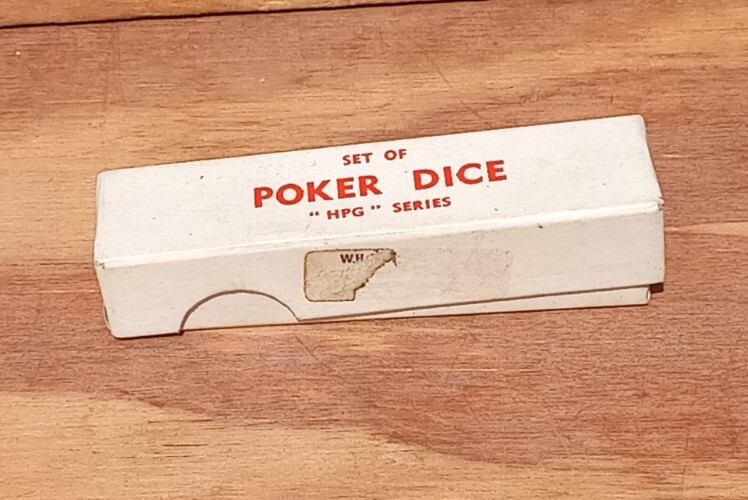 Vintage Old Retro Travel Game Poker Card Game Pack Pocker Dice 🎲 HPG ...