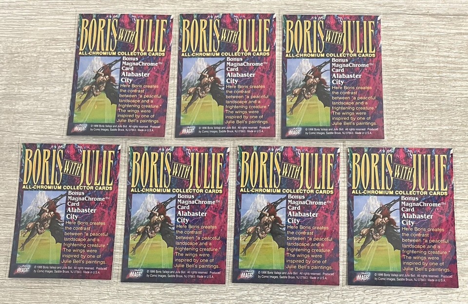 Lot (7) 1996 BORIS WITH JULIE ALABASTER CITY MAGNACHROME BOX BONUS ...