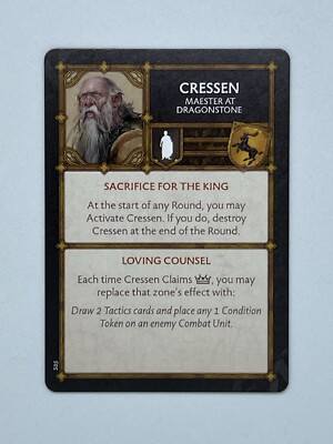 FORGEFIRE Baratheon CRESSEN, MAESTER AT DRAGONSTONE (S05) - A Song Of ...