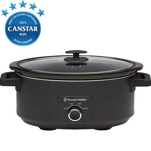 Russell Hobbs RHSC7 7L Slow Cooker Kitchen Tempered glass lid Electric ...