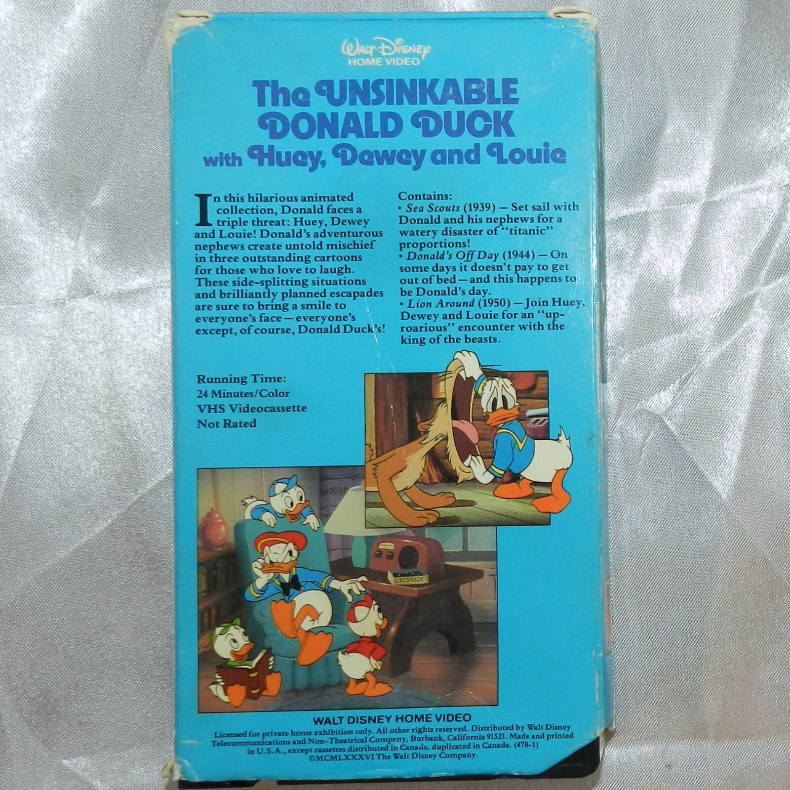 THE UNSINKABLE DONALD DUCK WITH HUEY, DEWEY AND LOUIE Walt Disney Video ...