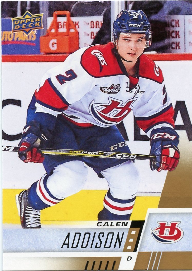 17/18 UPPER DECK CHL #38 CALEN ADDISON LETHBRIDGE HURRICANES *48574 | eBay