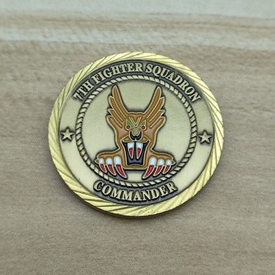 Holloman Afb,Nm 7th Fighter Squadron Commander Token | eBay