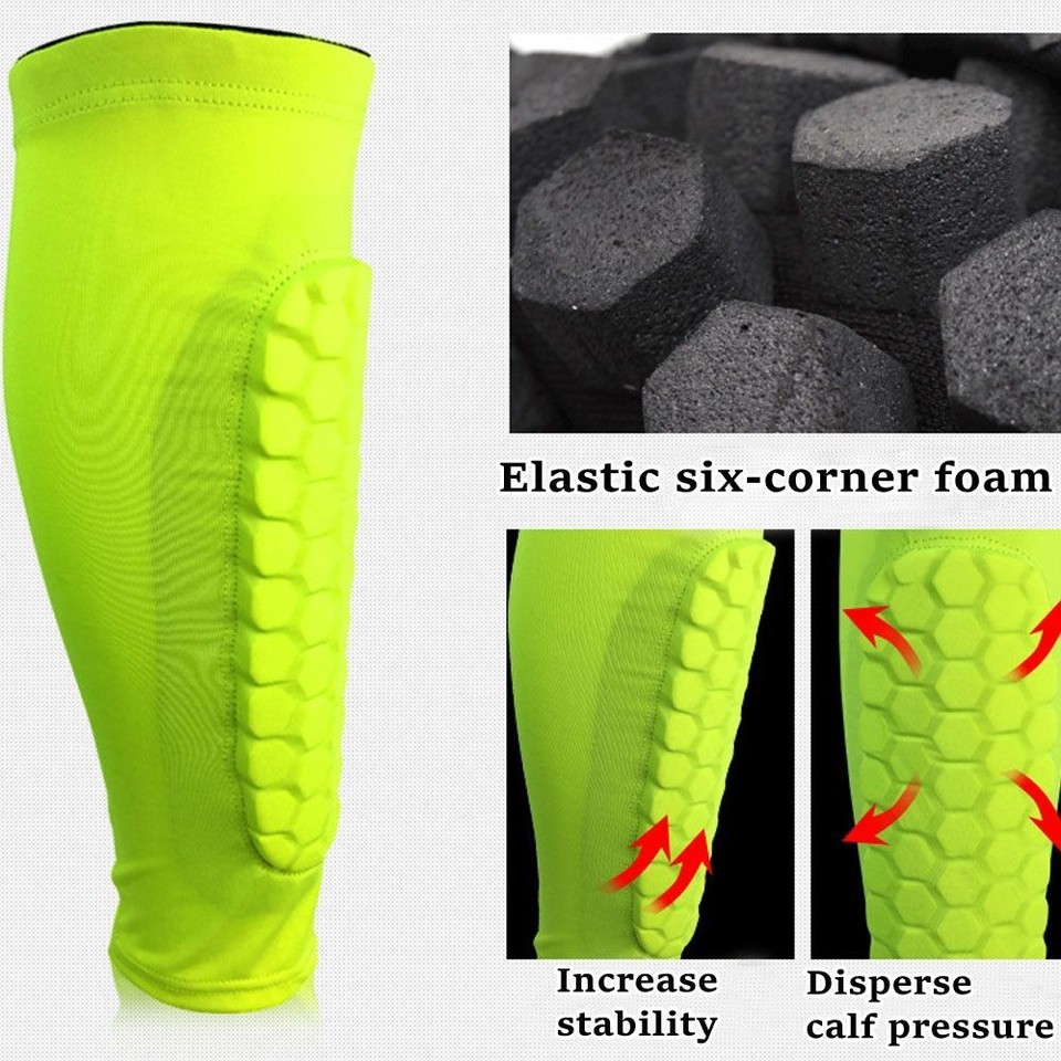 Knee Support Light Soft Foam Protect Soccer Shin Guards Football Shin ...