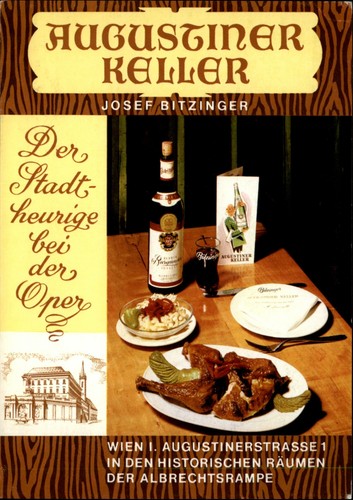 Augustiner Keller Wien Austria vintage postcard e298 | eBay