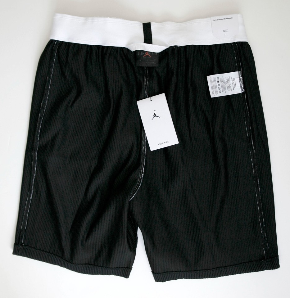 Jordan Dri-Fit Sport Statement Men's Basketball Shorts White/Black Size ...