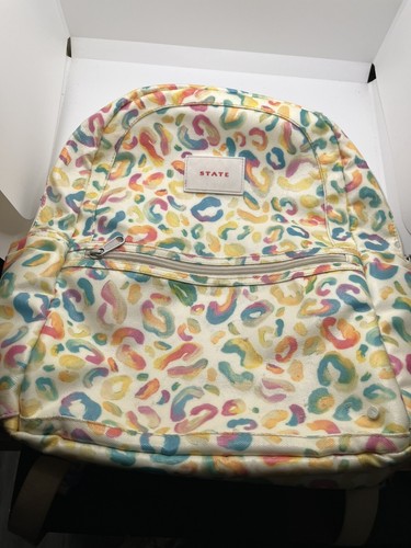 STATE KANE DOUBLE POCKET LARGE BACKPACK Painterly Animal W Matching ...