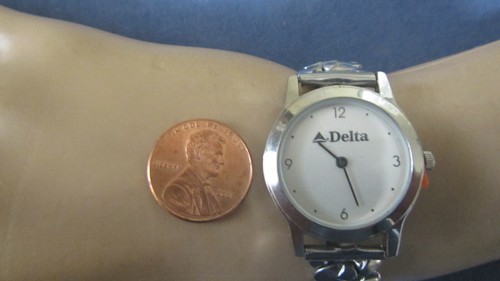 H762 ladys stainless steel DELTA airlines quartz watch bracelet | eBay
