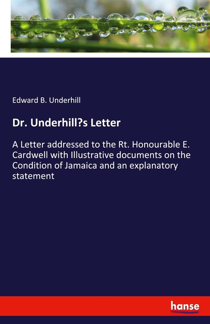 Dr. Underhill's Letter von Edward B. Underhill (2021, Taschenbuch ...