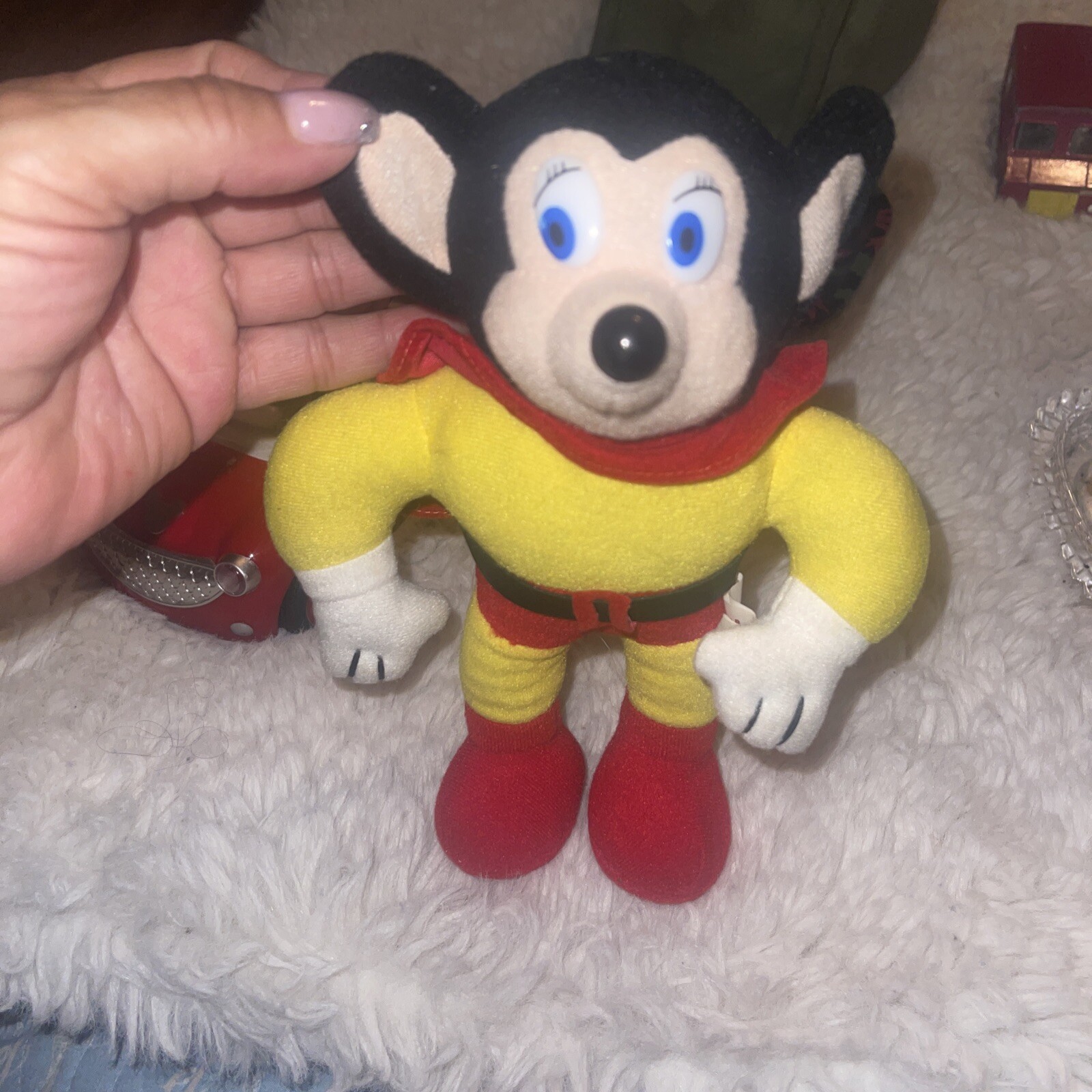 MIGHTY MOUSE Plush RARE Vintage 1989 Viacom Character Toy ACME Stuffed ...