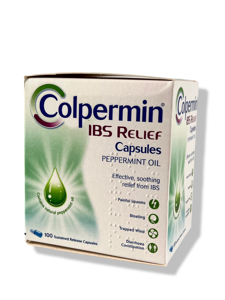 Colpermin IBS Relief-100 Caps - Treats IBS/Eases Painful Stomach Cramps ...