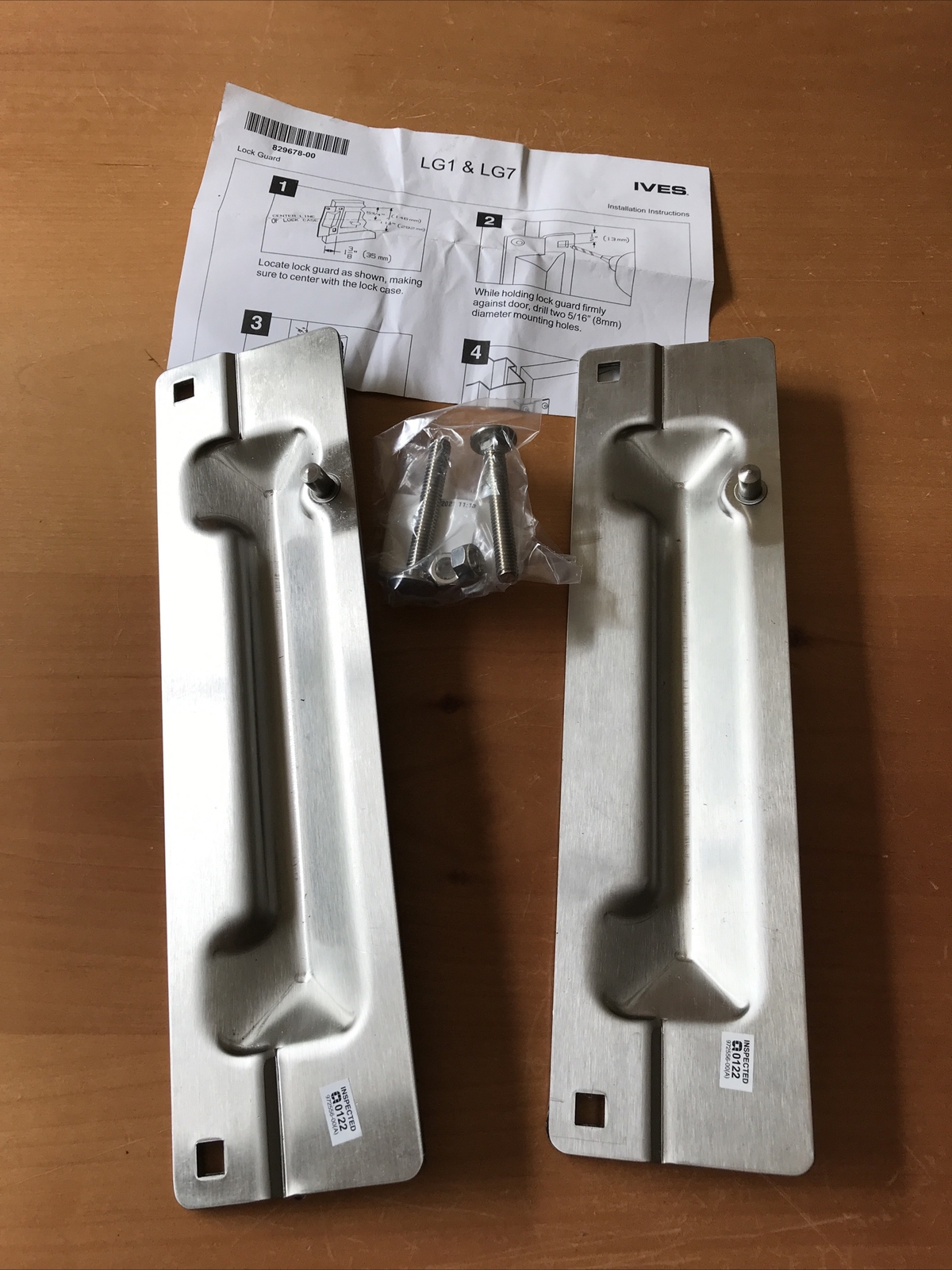 IVES LG1 Or LG7 Silver Door Plate - Set Of 2, NEW | eBay