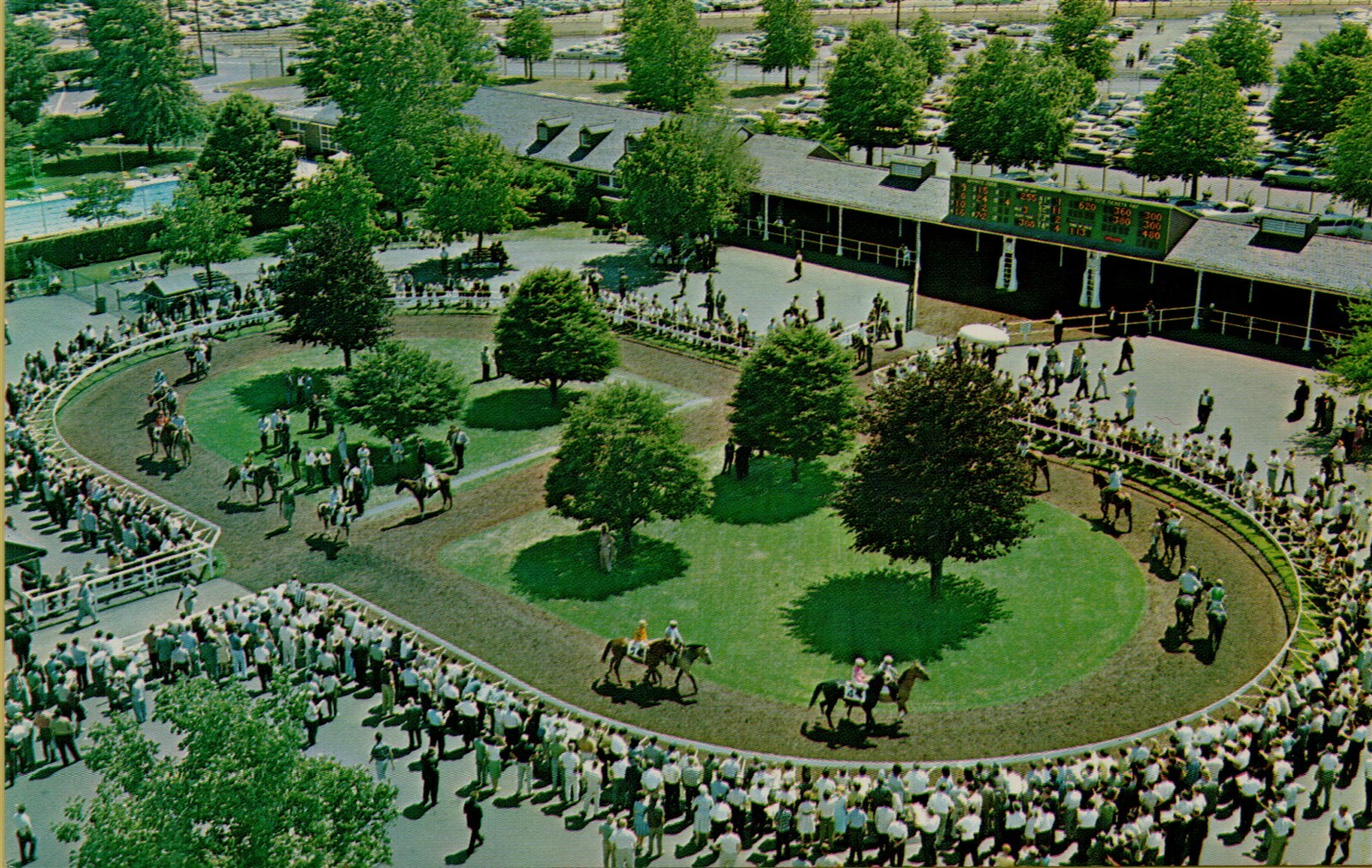 Air Aerial View Horse Race Track Ring Monmouth Park Oceanport NJ ...