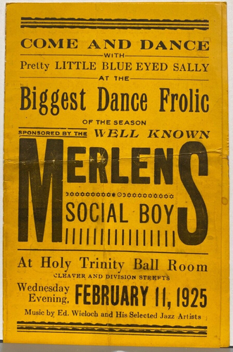 1925 Merlens Social Boys Holy Trinity Ball Room Forest Inn Gardens ...