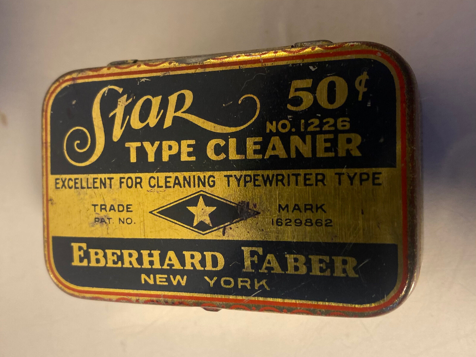 Vintage STAR Brand Typewriter Type Cleaner Tin ~ Eberhard Faber New ...