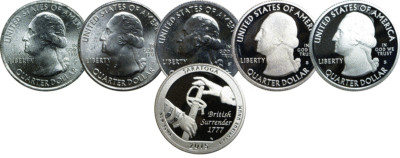 2015 P/D/S & Proofs 25C Saratoga National Parks ATB Quarter Set ...