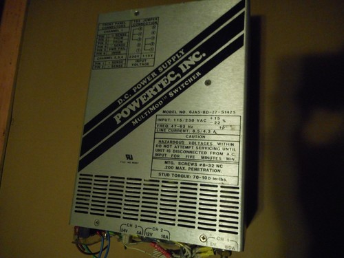 Powertec DC Power Supply 6JA5-BD-27-S1425 Multimod switcher | eBay