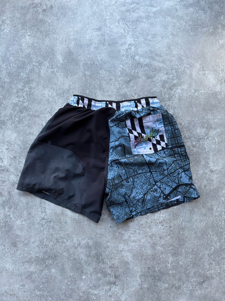 RARE John Hopkins Slunks Volleyball Shorts Mens Sz M Blue White Swim ...