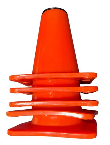 🔥 5x six-inch Traffic Cones w/ metal Cone Top Adapters for iZonus LED ...