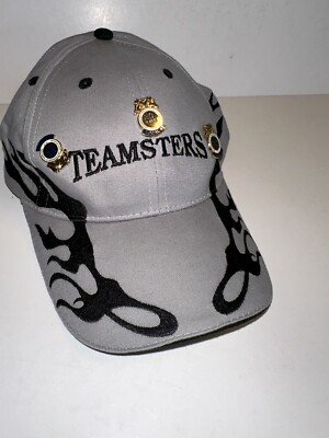 TEAMSTERS Hat SnapBack ,W/ 3 Vintage Enamel Service Pins 20 25 30 Years ...