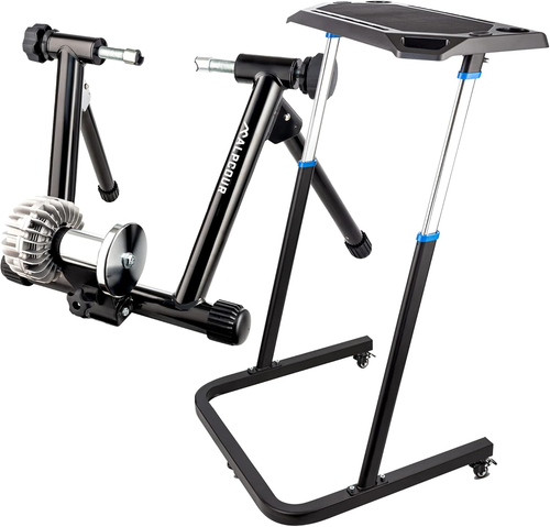 Fluid Bike Trainer Stand for Indoor Riding – Portable Stainless Steel ...