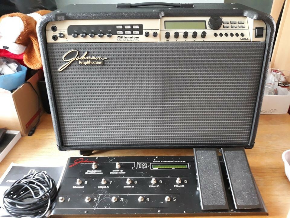 Johnson Millenium JM-150 2x12 Stereo Combo Guitar Amplifier plus foot ...