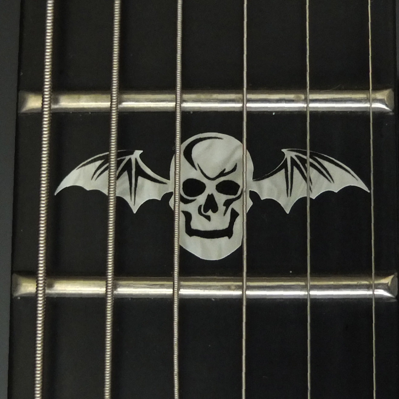 Avenged Sevenfold A7X Skull MOP Fretboard Marker Inlay Decal for BASS ...