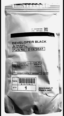 Ricoh Developer D1979641 Black 315g | eBay