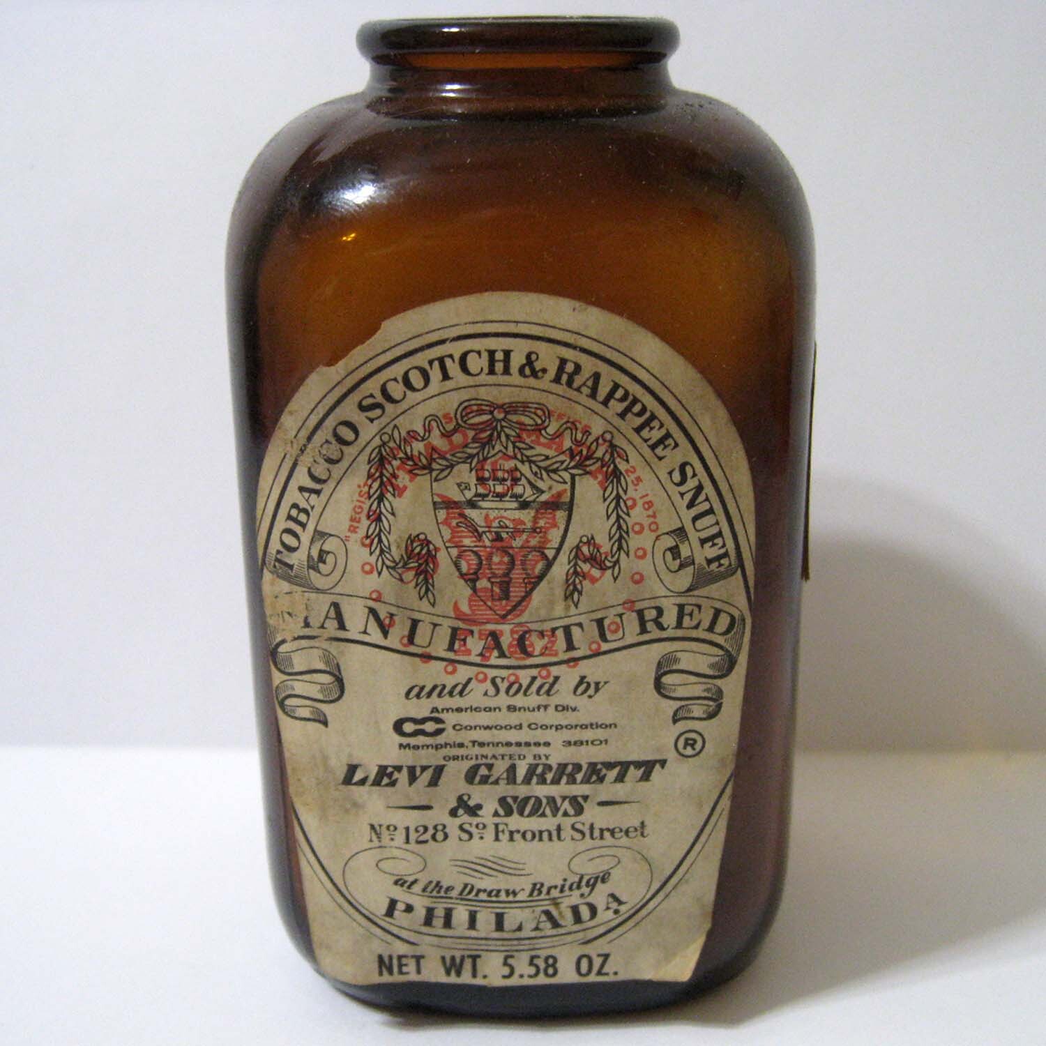 TOBACCO SCOTCH & RAPPEE SNUFF - Levi Garrett & Sons - At The Draw ...