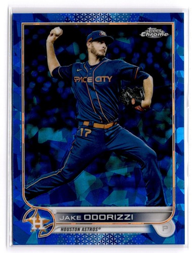2022 Topps Chrome Baseball Blue Atomic Jake Odorizzi #US229 Astros | eBay