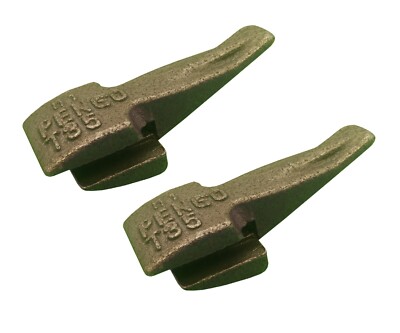2 Weld-On T-35 Angled Auger Tooth Holders fits many CS, Aggressor ...