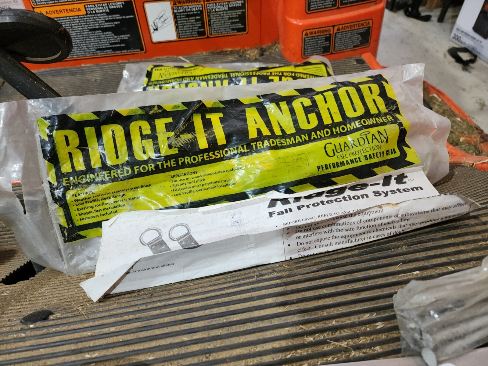 Guardian Ridge-It 2 D-Rings Anchor PN 00510 012643005106 | eBay