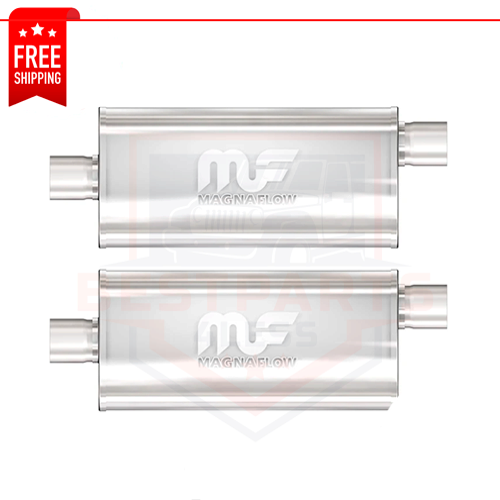 MagnaFlow 12229 5" X 8" Oval Center/Offset Straight Through Mufflers ...