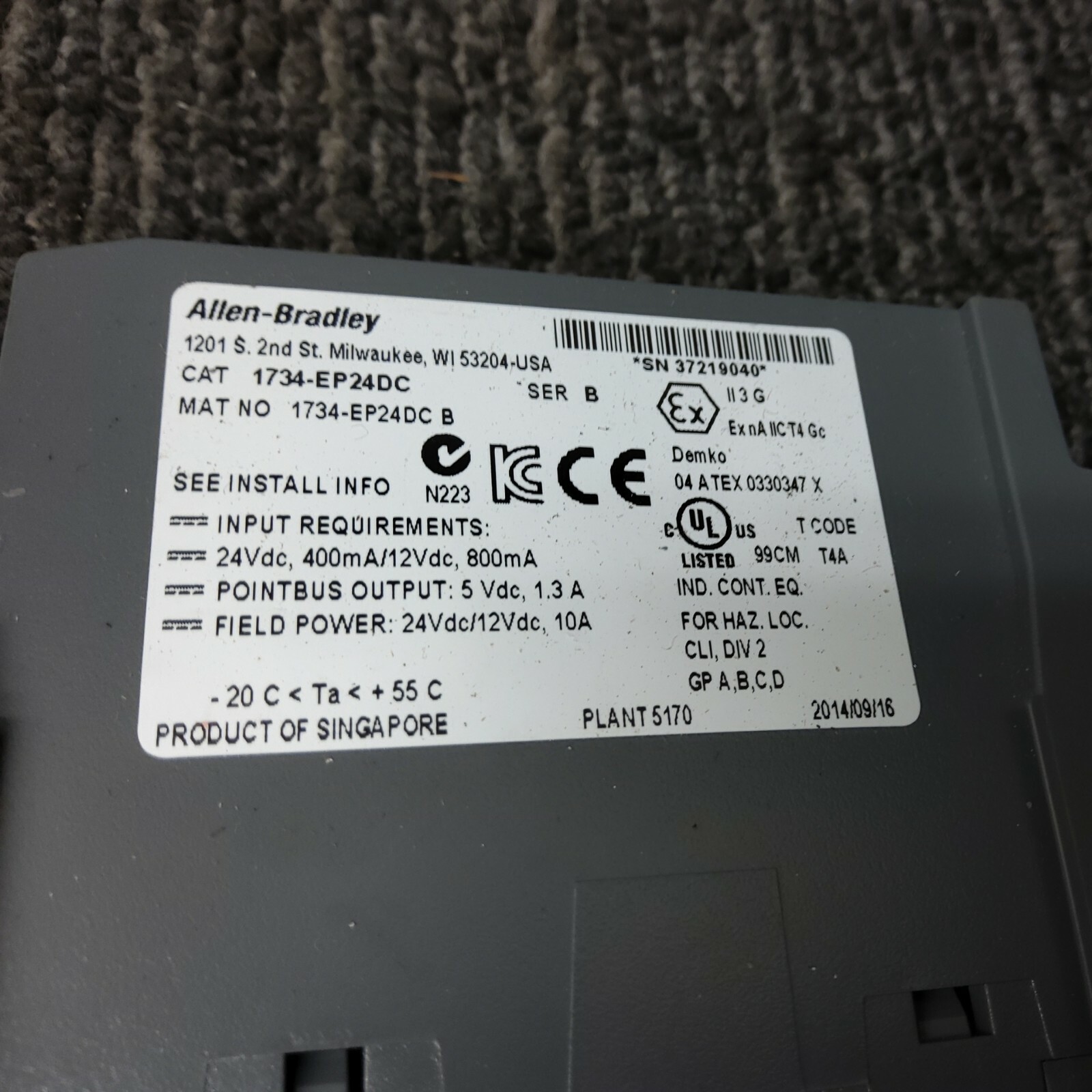 Allen-Bradley 1734-EP24DC 24V Power Supply for sale online | eBay