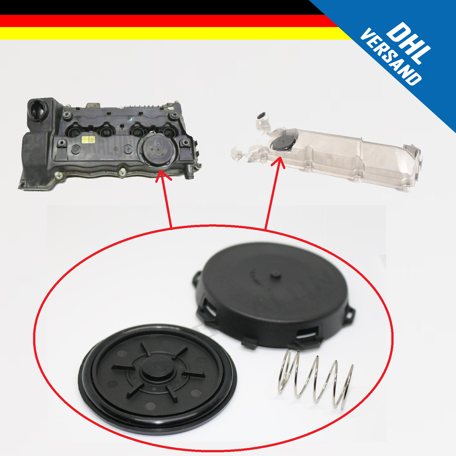 BMW N45 N45N N45T M56 Membrane Ventildeckel 11127568579 Valve Cover PCV ...