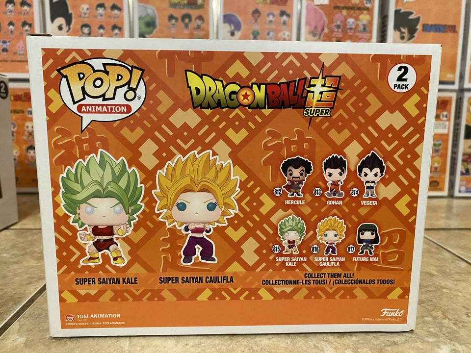 Funko Pop! Animation: Dragon Ball Super - SS Kale & SS Caulifla 2 Pack ...