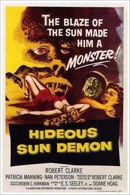 Vintage Science Fiction Horror Movie Poster The Hideous Sun Demon | eBay