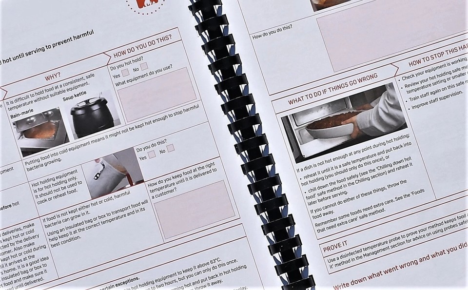 Safer Food Better Business Caterers SFBB 13 Month Diary Temperature UK ...
