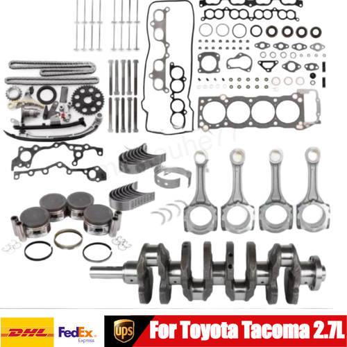 3RZ-FE Engine Piston Gasket Timing Kit w/ Crankshaft Rods For Toyota ...