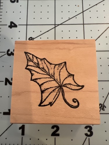 Outlines Rubber Stamps LEAF B135 Fall, Plants, Trees | eBay