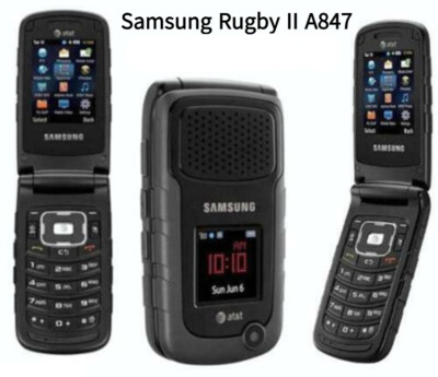 Original Samsung Rugby II A847 3G Unlocke classic Flip Phone | eBay