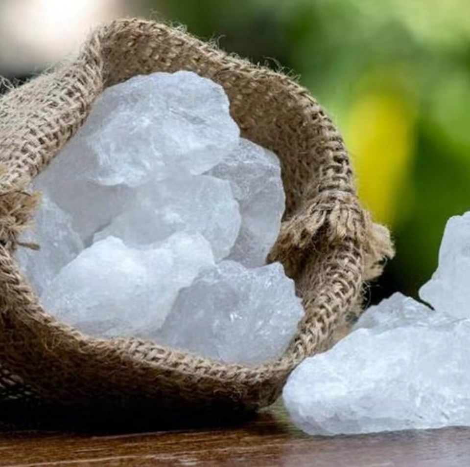 Raw Alum Stone 8oz 100% Natural Piedra de Alumbre Potassium alum ...