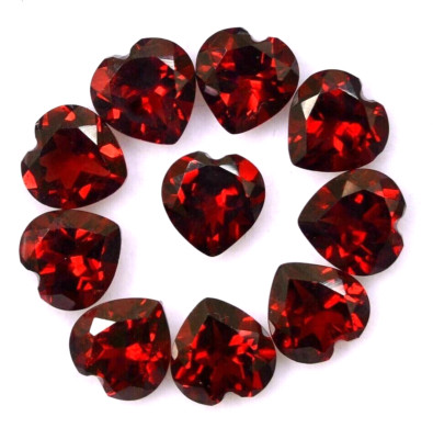 Natural Flawless Ruby Heart Cut Faceted Loose January Birthstone ...