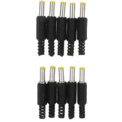 10 Stücke 5,5 x 2,5 MM DC Power Jack Stecker Schwarz Repalcement Teile ...