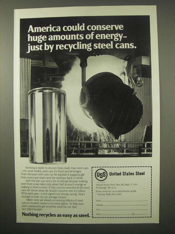 1979 United States Steel Ad - Conserve Energy | eBay