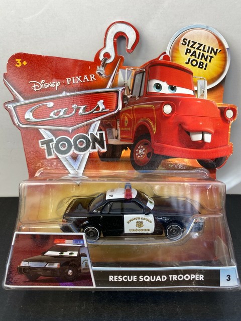 Rescue Squad Trooper Cars Toon Disney Pixar 3 P7226 WOC P6745 for sale ...