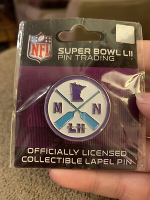 Super Bowl LII Rowing Silver Tone Lapel Pin (GW5) | eBay