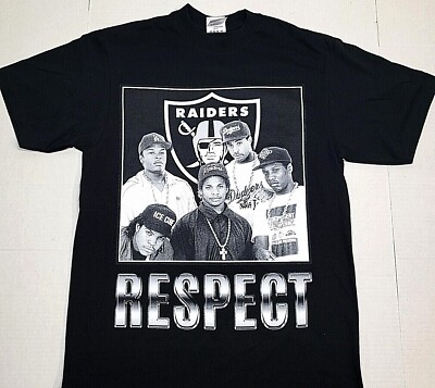 Raider Nation T-shirt Raiders Respect NWA Tee Men's New | eBay